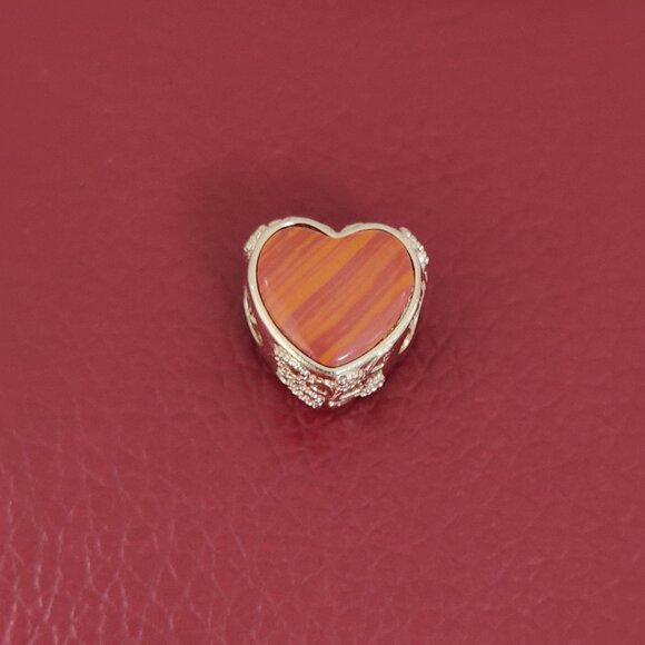 Pandora | Jewelry | Pandora Rose Red Murano Glass Heart Charm | Poshmark